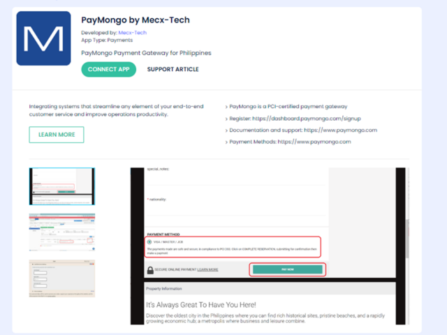 CloudBeds Support Article – PayMongo - MECX-TECH
